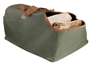 esschert design canvas log carrier, green