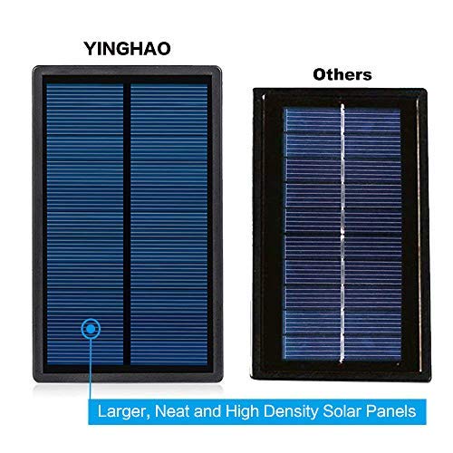 YINGHAO Solar Spot Lights Outdoor Separated Panel and Light 10ft Cable, 2 Installations Waterproof Solar Landscape Light, Auto On/Off for Yard Garden Flag Pole Wall Pathway, Cool White 2 Pack