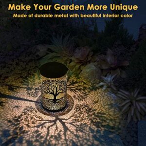 ZWOOS Solar Lantern for Outdoor, Waterproof Solar Lights, Hanging/ Standing, for Balcony, Patio, Garden Decoration