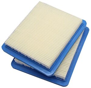 2 pack 491588s air filter for bs 491588 399959 4942245 4915885 3.5-6.5 hp quantum engines, lawn mower air filter