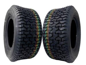 set of 2 16×6.50-8 16-6.50-8 turf tires 4 ply tubeless garden tractor lawn mower