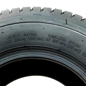 Set of 2 16x6.50-8 16-6.50-8 Turf Tires 4 Ply Tubeless Garden Tractor Lawn mower