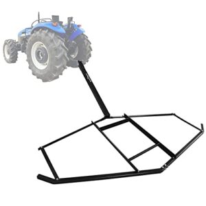 pingdir leveling landscape rake 74”width 39″ length driveway drag ramp grader harrow heavy duty steel gravel leveler tools with 2 adjustable bars for atv,utv,garden lawn tractors with pin style hitch