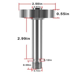 Sunluway Blade Spindle AM39912 Deck Drive Spindle Shaft for John Deere F510 F525 SRX75 SRX95 STX30 STX38 Lawn Mowers Garden Tractors Replaces AM39916, AM33098, AM30301, AM37999