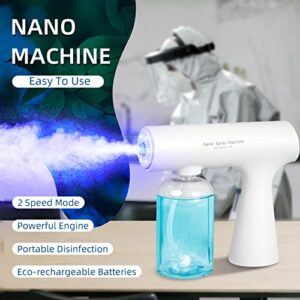 PurusKoto Professional Disinfectant Fogger Machine, Electrostatic ULV Atomizer Sprayer, Rechargeable Mist Sprayer & Sanitizer Nano Spray Gun