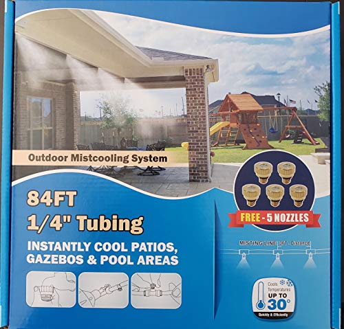 Hydrobreeze Outdoor Cooling System 84 Ft 1/4'' Beige Tubing - 24 Nozzles System