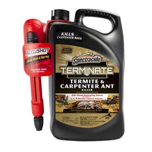 spectracide terminate termite & carpenter ant killer, localized control termite spray, kills wood-destroying insects , 1.33 gallon (rtu spray)