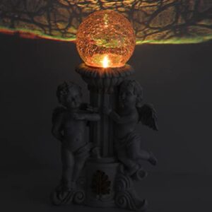 HOMESHINE Solar Garden Statues and Sculptures Angels Figurine Decoration Outdoor Decor Lights 12 Inch