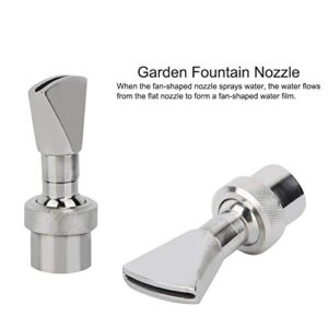 A sixx Fan Shape Water Fountain Spray Head, Garden Fountain Nozzle, for Garden Park Fan-Shaped Water Film Fountain Pond