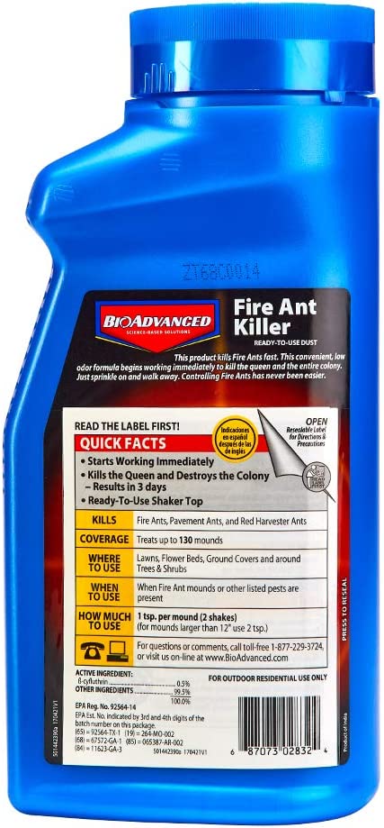 BioAdvanced Fire Ant Killer, Dust, 1 lb