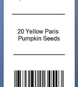 Instant Latch 20 Yellow Paris Pumpkin Seeds NonGMO Heirloom Fresh Garden Seeds