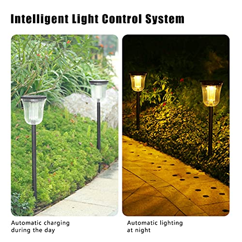 plplaaobo Solar Lawn Lamp, LED Landscape Lights Waterproof Solar Pathway Lamp Outdoor Decorative Light for Patio Courtyard Villa Garden