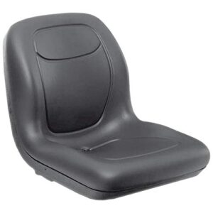 stens 420-360 high back seat, compatible with/replacement for genie: 123137, john deere: vg12160, simplicity: 1731999, 1731999sm, waterproof vinyl, 18-5/8 x 18-3/4 x 22, black