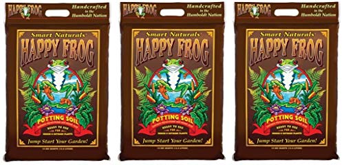 Fox Farm FX14054 Happy Frog Potting Soil, 12 Quart (3-(Pack))