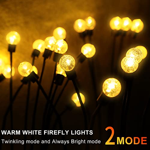 YUNJACKEYDZ Solar Garden Lights-Outdoor Solar Lights for Yard-Solar Powered Firefly Lights Outdoor Waterproof Wind Dancing Solar Lights for Landscape Decoration Lights Yard Patio Pathway Decoration