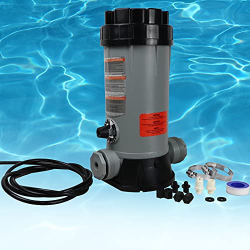 CL220 Off-line Automatic Pool Chlorinator for Swimming Pool Ponds Garden,Replacement for Hayward Chlorine Feeder,Economy in-Line Above-Ground Pool Automatic Chlorine Bromine Feeder,Easy to Install