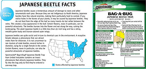 Spectracide Bag-A-Bug Japanese Beetle Trap2 Replacement Bag, 18ct.