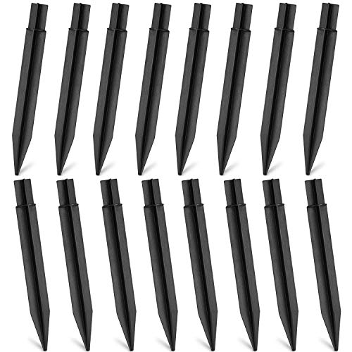 BAEONY 16 PCS 8.26 Inch Plastic Ground Spikes, Garden Solar Torch Lights Flame Lights Replacement Ground Spikes Stake for Garden Lights