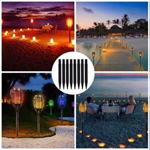 BAEONY 16 PCS 8.26 Inch Plastic Ground Spikes, Garden Solar Torch Lights Flame Lights Replacement Ground Spikes Stake for Garden Lights