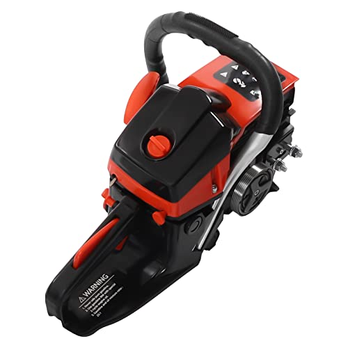 Eapmic Gas Powered Chainsaw 18 Inch Bar Cordless Commercial Gasoline Chainsaws 2-Cycle Full Crank Handheld Chain Saw 68CC 5KW for Cutting Wood, Trees, Garden