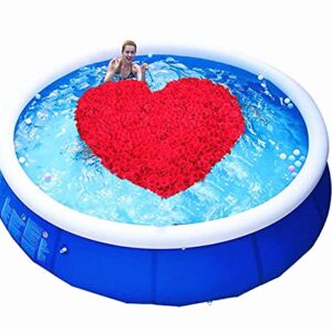 Inflatable Swimming Pools for Kids and Adults Above Ground, Blow Up Family Top Ring Pool Portable Easy Set Pools Games for Outdoor Backyard Garden