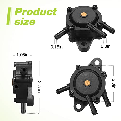 Chengu Fuel Pump Lawn Mower Compatible with 491922 691034 692313 808492 808656 808281 Fuel Pump for Outdoor Garden Lawn (4 Pcs)