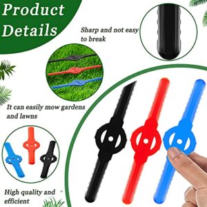 String Trimmer Head Blades Replace Plastic Cutter Blade Replacement Lawn Mower Plastic Weed Wacker Eater Head Blades Replacement for Cordless Grass Trimmer (36 Pieces)