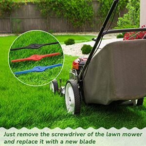 String Trimmer Head Blades Replace Plastic Cutter Blade Replacement Lawn Mower Plastic Weed Wacker Eater Head Blades Replacement for Cordless Grass Trimmer (36 Pieces)