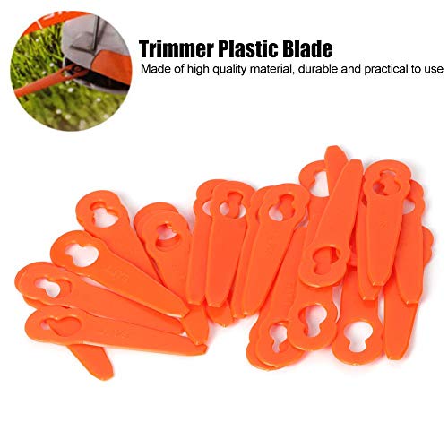 MAGT Lawn Mower Blade, 24pcs Garden Trimmer Blades Plastic Cutter Blade Replacement Parts Compatible with Stihl Polycut 2-2