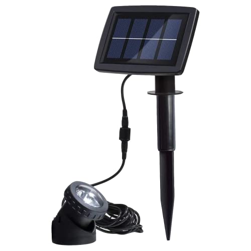 Solar Pond Spotlights, 1-Spotlight Underwater Lights Pond Lights IP68 Waterproof Submarine Projector Light Pond Garden Lawn Spotlight COB Style Amphibious for Outdoor Garden Courtyard Lawn Fish