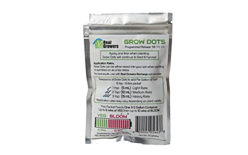 Grow Dots Plant Food, Single-Application, Programmed-Release Plant Nutrient Fertilizer (75g)