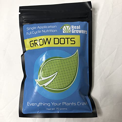 Grow Dots Plant Food, Single-Application, Programmed-Release Plant Nutrient Fertilizer (75g)