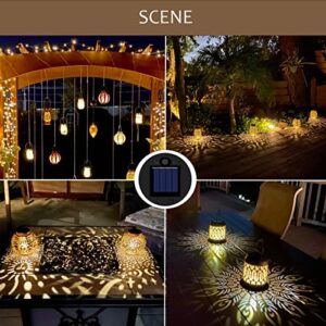 Solar Lights Replacement Top,2 Pack Solar Light Inserts for Lanterns, 8 lumens Waterproof Replacement Solar Light Parts Lids for Hanging Lanterns DIY Lights Garden Patio Decor, Warm Yellow, 2.76inches