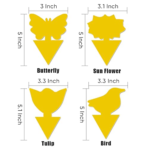 36 Pack Fungus Gnat Traps for House Plants, Yellow Sticky Traps for Indoor Outdoor Use to Get Rid of Whitefly Mosquitoes Fungus Gnats Thrips Leafminer Flying Insects Protect Your Plants