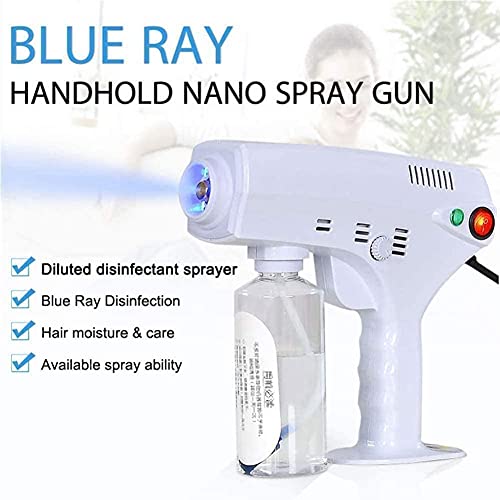 EMENG Disinfecting Spray Gun Sanitizer Atomizer Portable, Nano Blue Light Steam Sterilizing Spray Gun for Lawn and Beach Herbicides in Garden and Hair Care