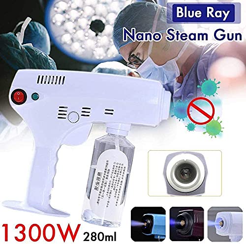 EMENG Disinfecting Spray Gun Sanitizer Atomizer Portable, Nano Blue Light Steam Sterilizing Spray Gun for Lawn and Beach Herbicides in Garden and Hair Care