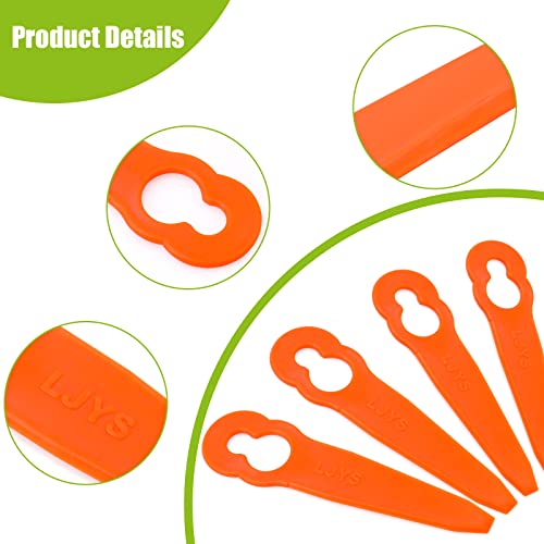 120pcs Replacement Plastic Blades Accessories for STIHL Polycut 2-2 FSA 45 Lawnmower Trimmer Grass Mowing Nylon Blades Garden Lawn Cutter