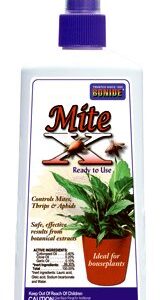 Bonide Mite-X Houseplant Spray, 12 oz Ready-to-Use Insecticide for Indoors and Outdoors, Made with Botanical Extracts