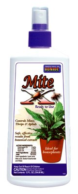 Bonide Mite-X Houseplant Spray, 12 oz Ready-to-Use Insecticide for Indoors and Outdoors, Made with Botanical Extracts