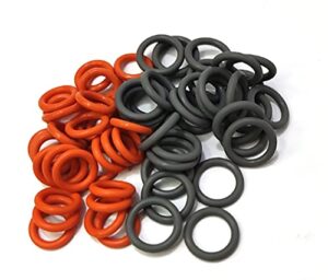 palart 1/4″ & 3/8″ pressure washer qd colored o-rings (1/4”&3/8”(25+25) 50 pack （red+grey）,m22 quick connect coupler