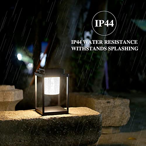 HFVLITE Cordless Table Lamp Waterproof Portable Garden Light Touch-Sensitive LED Night Light Outdoor Rechargeable Hand Lamp, Dimmable Desk Light Battery Operated for Garden, Patio, Yard, Path