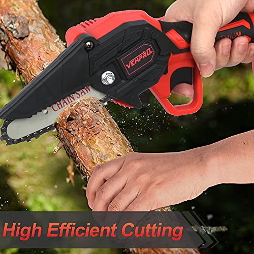 QBQCBB 24V Electric Cordless Saw Woodworking Electric Chain Saw Wood Cutter Suitable for Tree Pruning, with 1 Sets of Battery Portable Garden Cutting, Bamboo Cutting Green Works