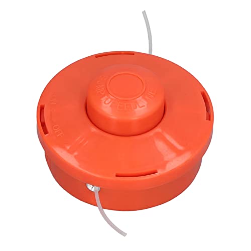 Raguso Trimmer Head Replacement, Plastic Universal String Trimmer Head Replacement M10 Bottom Thread Closely Fitting Orange for Garden Tool