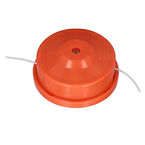 Raguso Trimmer Head Replacement, Plastic Universal String Trimmer Head Replacement M10 Bottom Thread Closely Fitting Orange for Garden Tool