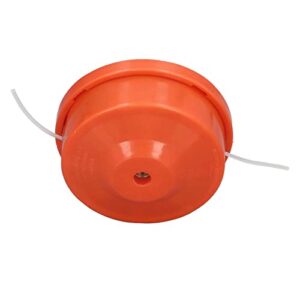 Raguso Trimmer Head Replacement, Plastic Universal String Trimmer Head Replacement M10 Bottom Thread Closely Fitting Orange for Garden Tool