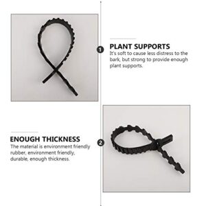 YARNOW Garden Plant Twist Ties Twist Ties Plant Support Wall Vines Fixing Tools Gardening Tree Shrub Supplies for Tree Branch Vine Shrub Black 5pcs