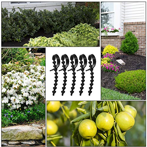 YARNOW Garden Plant Twist Ties Twist Ties Plant Support Wall Vines Fixing Tools Gardening Tree Shrub Supplies for Tree Branch Vine Shrub Black 5pcs