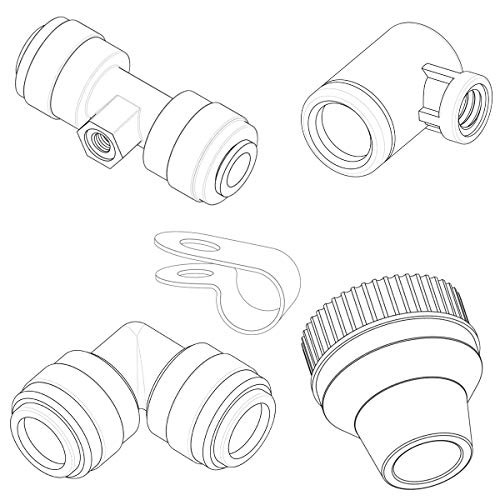 mistcooling - Patio Misting Kit Assembly - Make Your own Misting System - Easy to Build and Install - 5 Minute Installation (36Ft - 8 Nozzles)