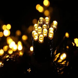 OxyLED Solar String Lights Outdoor, 72ft 200 LED String Lights Solar Powered Waterproof Decorative Fairy Lights for Garden Patio Wedding Party Christmas Tree Halloween (Warm White)