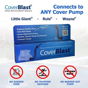 CoverBlast Pool Cover Pump Accessory - Easy-to-Install Hose Replacement Nozzle for Pool Pump